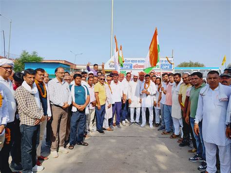 Pension Restoration Sangharsh Samiti Haryanas Cycle Tour Reached Bus