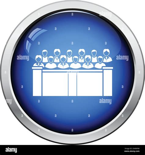 Jury Icon Glossy Button Design Vector Illustration Stock Vector Image And Art Alamy