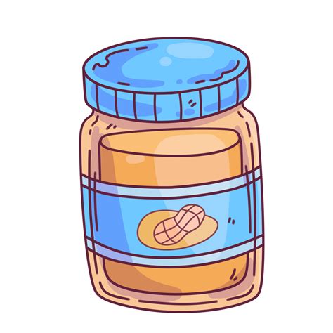 Peanut Butter Jar Spread Clipart Cartoon 49995229 Png