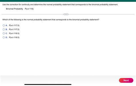 Solved Use The Correction For Continuity And Determine The