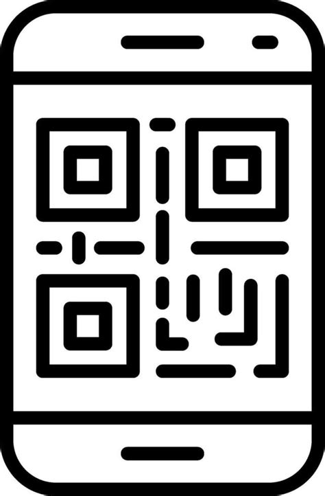 Qr Code Line Icon Design 52375916 Vector Art At Vecteezy