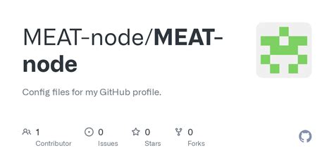 Github Meat Nodemeat Node Config Files For My Github Profile