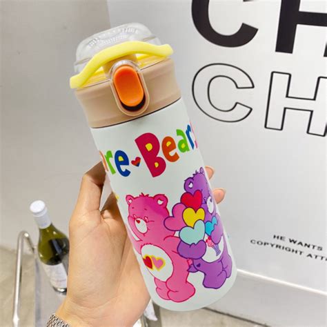 ขวดน้ำ มีหูหิ้ว วัสดุสแตนเลส 304 แถมหลอด 500ml เก็บความร้อนความเย็น พร้อมส่งจากไทย Shopee Thailand