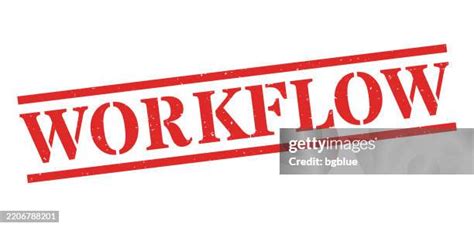 Workflow Red Rubber Stamp On Blank Background High Res Vector Graphic Getty Images