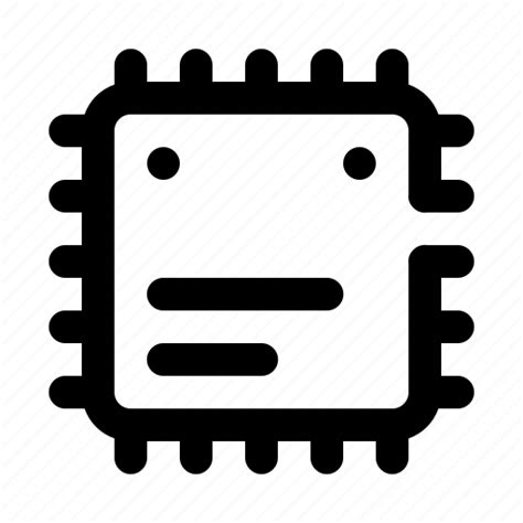 Microcontroller Processor Icon