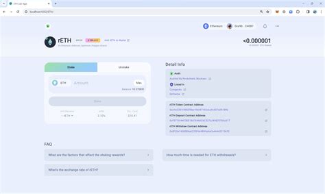 Eth Lsd App Homepage