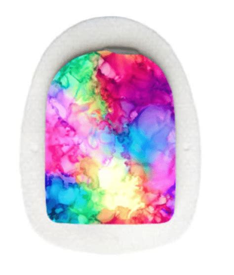 My Diabetic Life Omnipod Insulin Pod Sticker Rainbow Ink