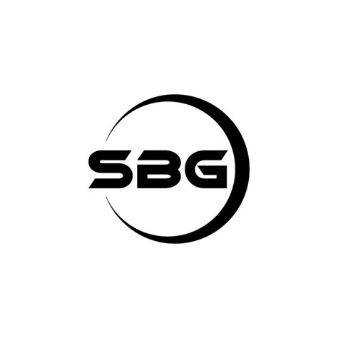 Sbg Letter Logo Design With White Background In Illustrator Vector Logo Calligraphy Designs