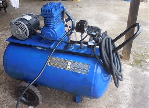 Jenny Emglo K Model Air Compressor Pump On Old Craftsman 30 Gallon