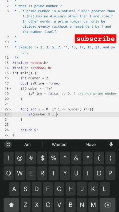 C Program To Check If A Given Number Is Prime Elkick Learnc Youtube