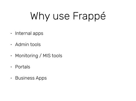 Frappé Framework A Full Stack Web Framework Pdf
