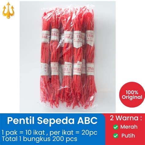 Jual Pentil Karet Sepeda Abc Tebal Ready Warna Merah And Putih Kota