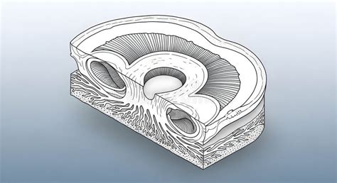 Detailed Anatomical Illustration Of The Cochlea Inner Ear Cross