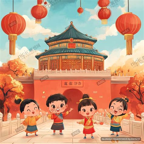 Ai创作图拜年卡通插画 春节拜年插画 拜年插画 节日插画图 新年拜年插画 拜年新年插画 喜庆风插画 拜年过年插画 新年儿童插画 新年场景插画 新年插画春节贺岁拜年 春节儿童放鞭炮贺图 儿童放