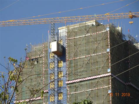 Low Starting Current Temporary 3 Phase Construction Site Elevator