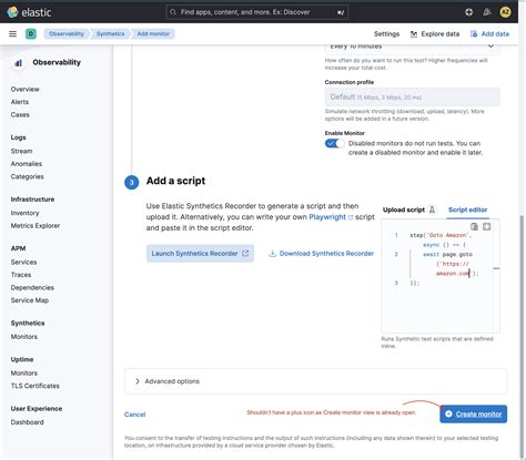Synthetics Ui Remove Icon From Create Monitor And Update Monitor