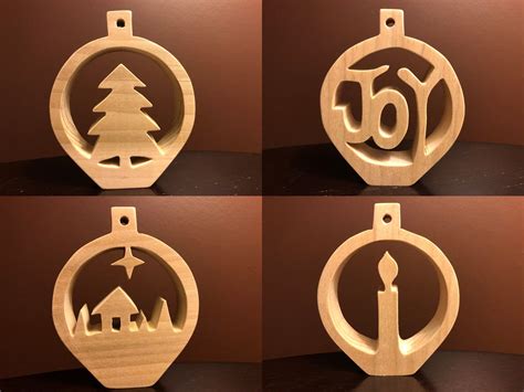 Christmas Ornaments Scroll Saw Patterns 4 Pack Volume 1 Etsy Canada