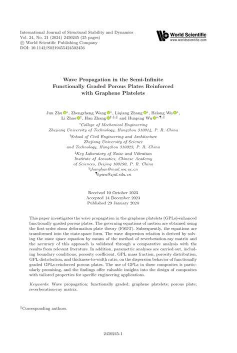 Wave Propagation In The Semi Infinite Functionally Graded Porous Plates Reinforced With Graphene