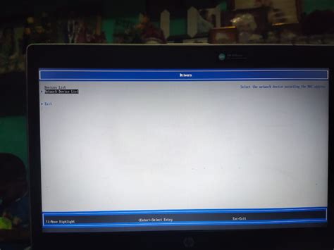 Facing Problem While Bootup Network Selection Problem Hp Support