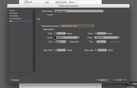 Indesign Table Styles Step By Step Tutorial Redokun Blog