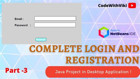 Login And Registration Using Java Netbeans Login And Register Desktop Application Part 3