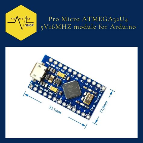 Arduino Pro Micro Pro Micro Atmega32u4 5v16mhz Module For Arduino Aidans Lab Shopee