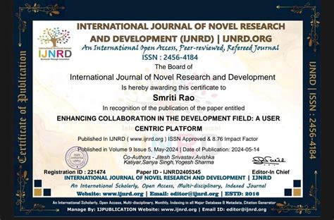 Smriti Rao On Linkedin Research Collaboration Innovation Development Academicachievement…