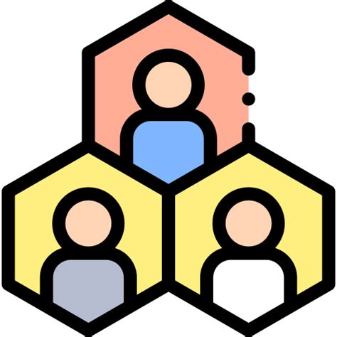 Hierarchy Detailed Rounded Lineal Color Icon