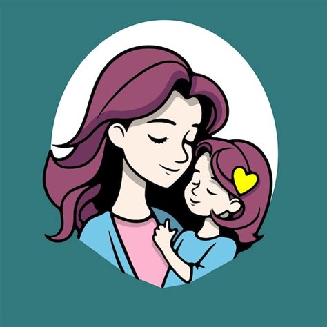 Premium Vector Kissing Mom On Mothers Day Icon Vector 11