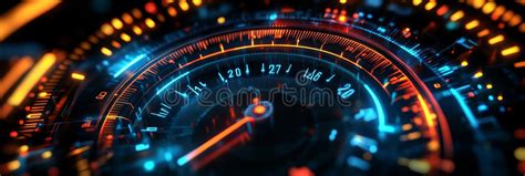 Speedometer Glowing Stock Illustrations 1148 Speedometer Glowing