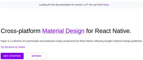 Docs All Links Have Text Decoration Underline · Issue 1258 · Callstackreact Native Paper