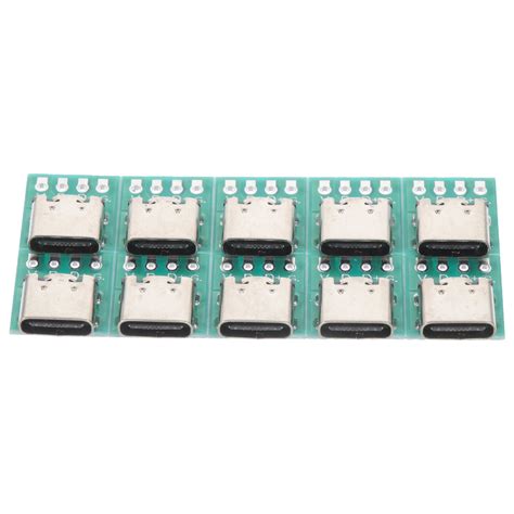 Pcs USB C Connector USB C PCB Converter Board Type C Female Connector Board Walmart Com