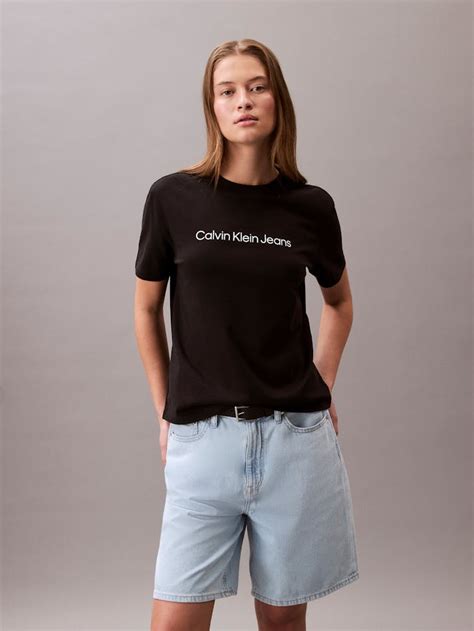 Standard Logo Slim Fit Crewneck T Shirt Calvin Klein