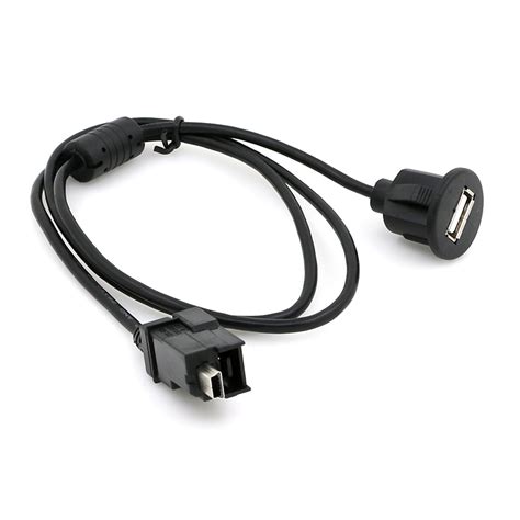 Panel Mount Usb A Female To Mini 5 Pin Male Cable For Car