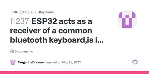Esp32 Acts As A Receiver Of A Common Bluetooth Keyboardis It Possible