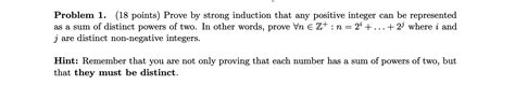 Solved Solve Using Strong Induction Pls Chegg