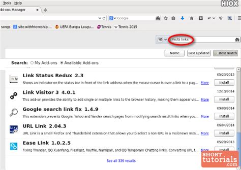 Search Multilinks Firefox