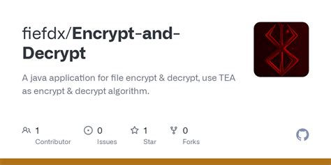 Github Fiefdxencrypt And Decrypt A Java Application For File