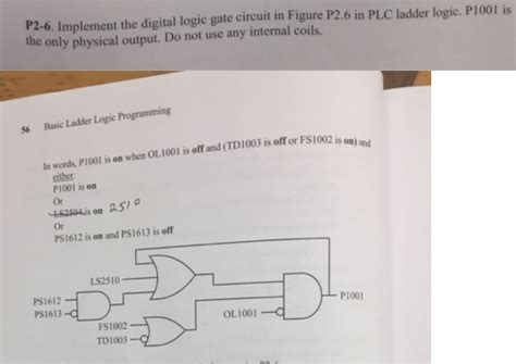 Solved P2 6 Implement The Digital Logic Gate Circuit In
