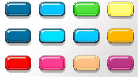 Premium Vector A Row Of Colorful Buttons With One That Says Quot The Bottom Right Quot