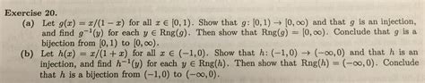 Solved Exercise 20 Let G X X 1 X For All X E [0 1