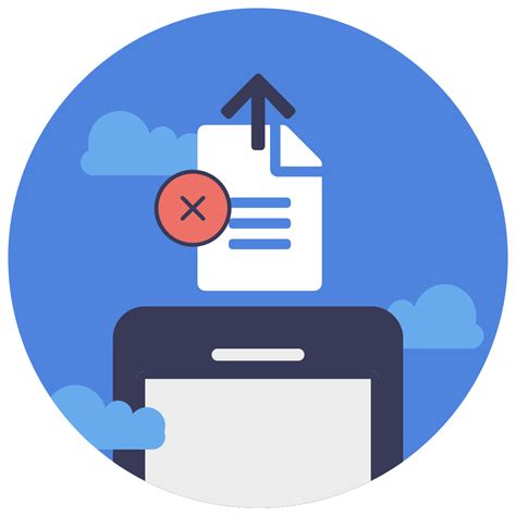 Failed Upload Error Files Warning Illustration File Icon