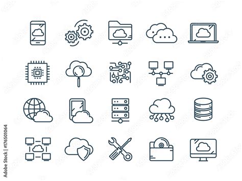 Cloud Omputing Internet Technology Online Services Data Information Security Connection