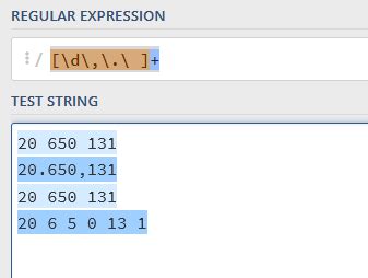 Regex Match Numbers Ignore Space Comma Decimal Dot Studio UiPath