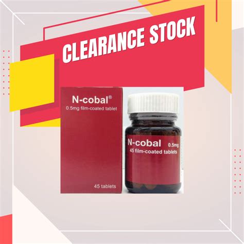 N Cobal 0 5mg Mecobalamin 0 5mg Vitamin For Nerve Exp 31 7 2023 Lazada