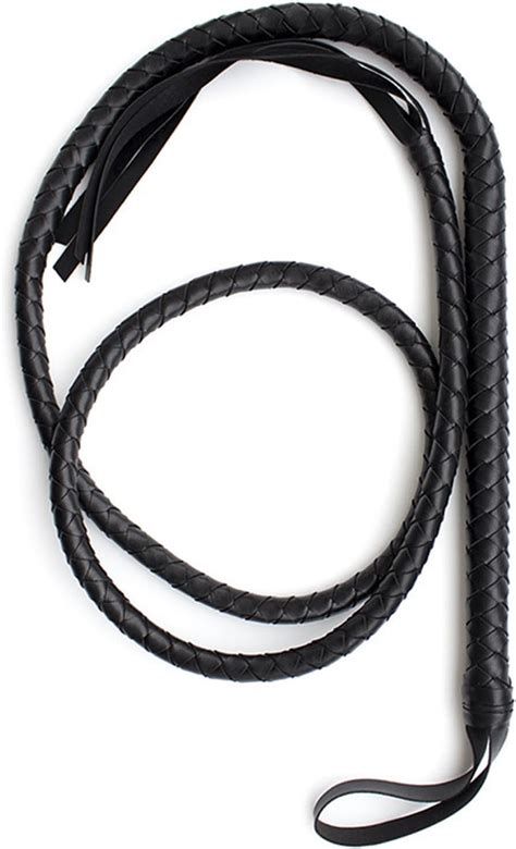 Krenie Black Whip Costume Accessory Indiana Jones Style Leather