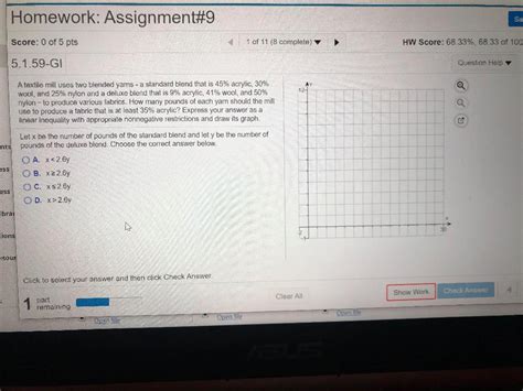 Solved Homework Assignment 9 Sa Score 0 Of 5 Pts 1 Of 11