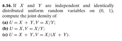 Solved 656 If X And Y Are Independent And Identically