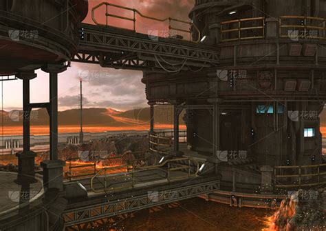 熔岩 三只动物 行星 热 暗色 环境 云 户外 三维图形 粗糙的