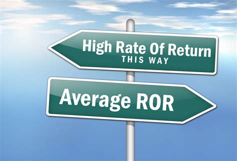 Signpost High Rate Of Return Vs Average Ror Signals Matter